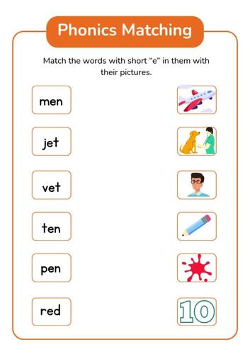 Matching Activity for 3-5 years old (100 pages) Print and Go | TPT