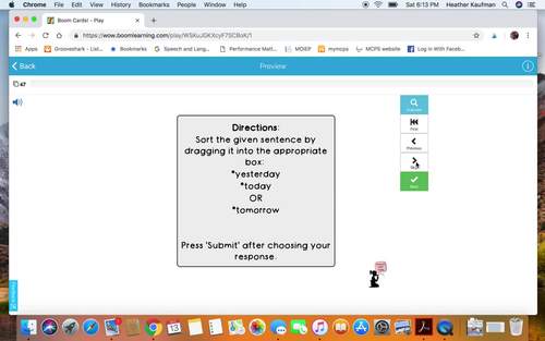 Verb Tense Sorting Activity Set 1 Boom™ Cards by Speech Your Mind