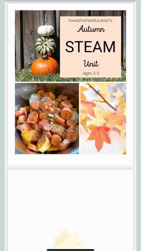 Autumn STEAM Unit for Ages 3-12 / Grades Preschool-6th Grade | STEM ...