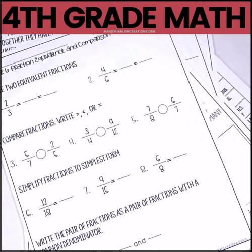 4th Grade Go Math Chapters 1 - 13 Math Review Bundle 50% OFF | TPT