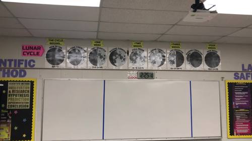 160"x24" Moon Phase Poster Set by Travis Terry | TPT