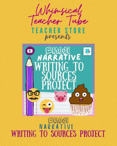 Emoji Narrative Writing to Sources Project | TPT