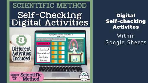 Scientific Method Google Sheets Activities Self-Checking | TPT
