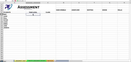 Use Of Ms Excel In Physical Education