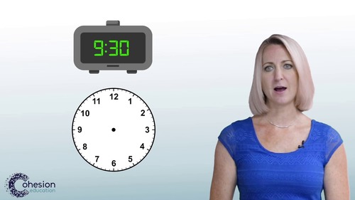 Tell and Write Time to the Hour and Half Hour by Cohesion Education