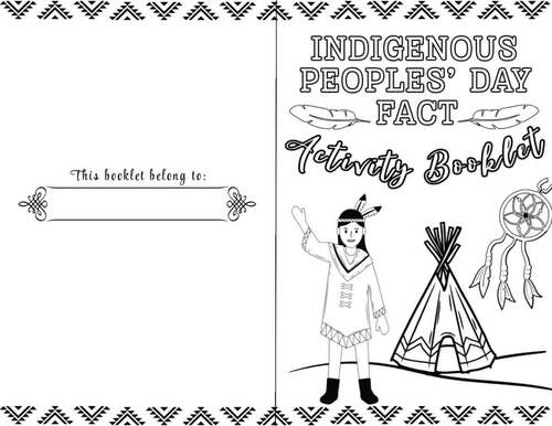Indigenous Peoples Day Activity Booklet PDF | Printable Facts, Coloring ...