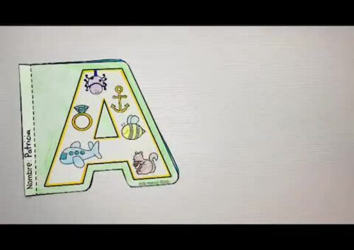 Librito del alfabeto con hojas de trabajo de la letra G (Sonido suave)