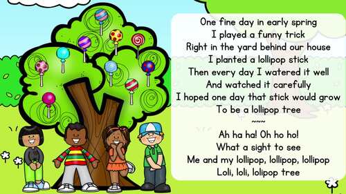Music: Lollipop Tree, Vocal Music Education, Children's Song | TPT