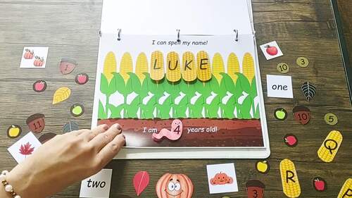 Fall Busy Book For Toddlers Printable Fall Learning Binder PDF Download