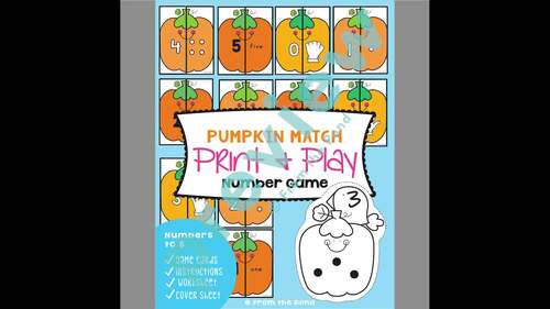 Pumpkin Math Puzzles for Numbers to 5 by From the Pond | TPT