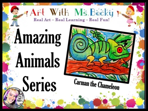 Draw A Chameleon (Distance Learning) by Busy Teacher's Resources