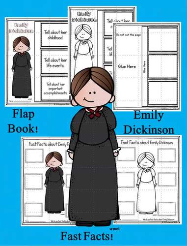 Women's History Month Bulletin Board Emily Dickinson Writing Biography ...