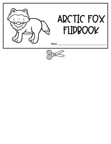 Arctic Animals Flipbook (Cut and No Cut Options) | TPT
