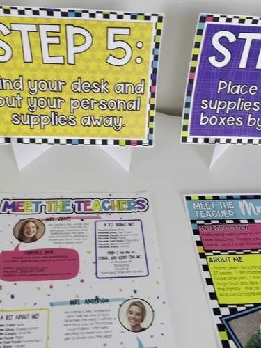 Meet the Teacher | Editable | I Love the 80s Retro Classroom Decor