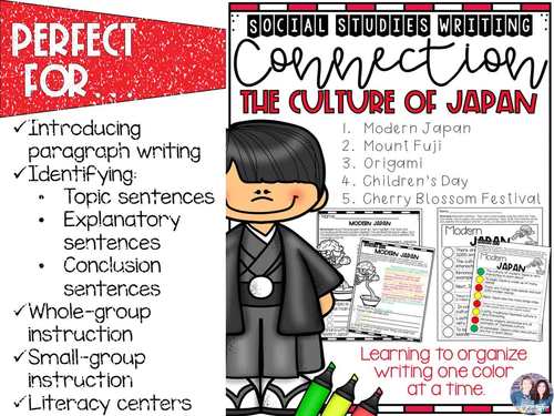 S.S. Writing Connection: Culture of Japan by Stylish In Elementary