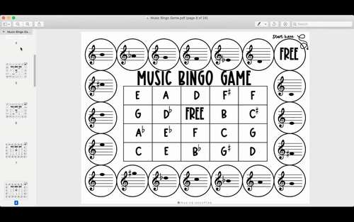 Music Bingo Notation Game | Printable by musicpluscoffee | TPT