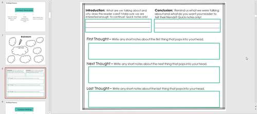 Paragraph Graphic Organizers - Step by Step by SMARTER Intervention