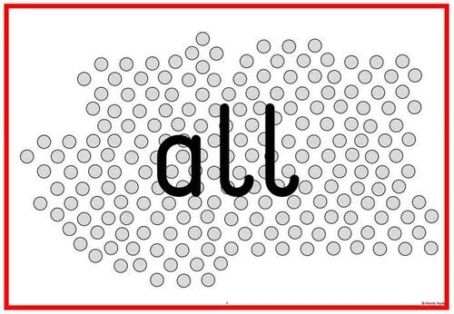 Sight Words Visual Perception Practice Flash Cards by Words Aside