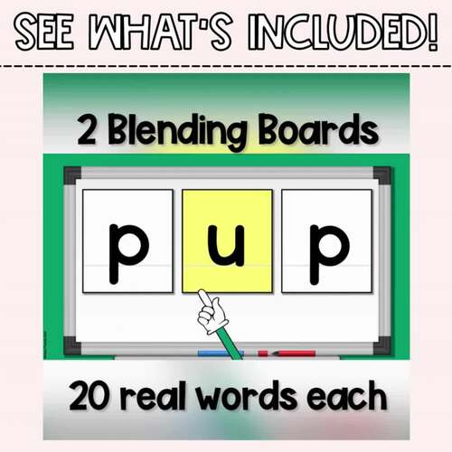 Blending Boards | Short Vowel Bundle by Playful Pursuits | TPT