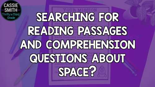 Space Passages Reading Comprehension Escape Room | TpT