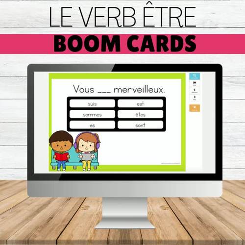 French Verb Être Conjugation BOOM Cards for the FSL Classroom | TPT