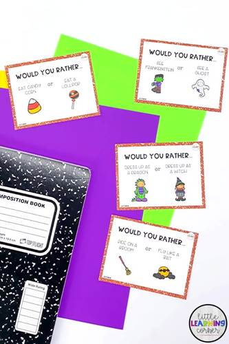 Would You Rather OCTOBER Questions Printable and Digital | TPT