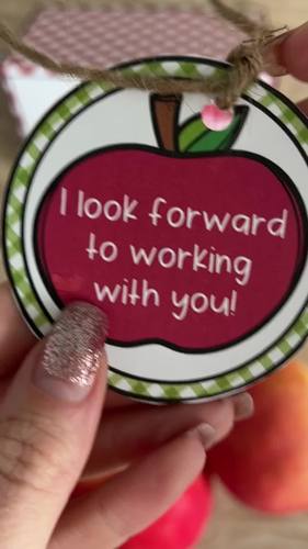 Apple for the Teacher Tags | Meet the Teacher Open House Night | TPT