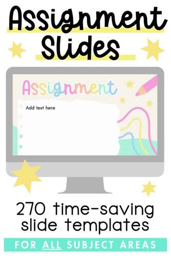 Editable Assignment Slides for Google Slides | Classroom Management ...