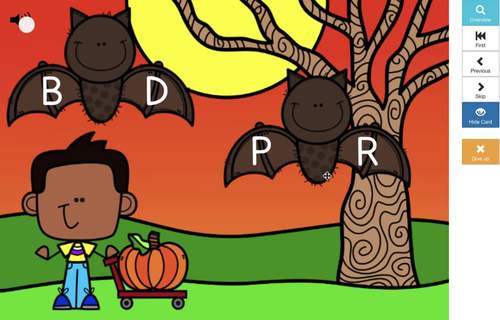 Fall Uppercase Letter Name Recognition Boom Cards | TPT