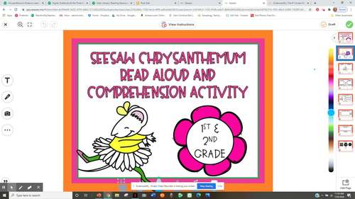 Chrysanthemum Worksheets | Printable & Digital by Happy Kid Print