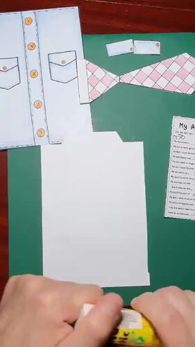 Father’s Day Coloring Shirt & Tie Craft | Fun Printable Card Gift for ...