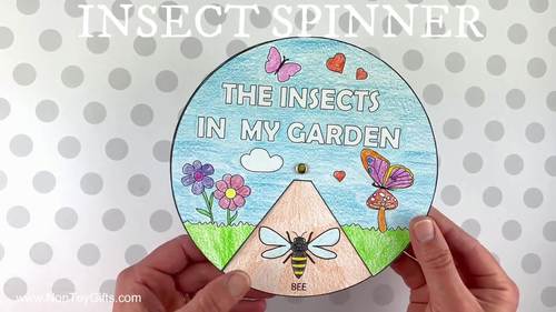 Insect Craft: Bee, Ladybug, Butterfly, Dragonfly, Ant - Coloring Spring ...