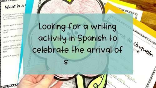 Spring writing in Spanish - Mini Poetry Writing Unit in Spanish | TPT