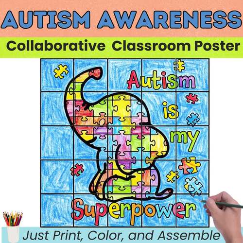 Autism Awareness Month Collaborative Poster | Autism is my Superpower ...