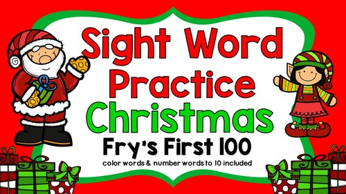 Sight Word Video & Slideshow, Fry's First 100, Christmas | TpT