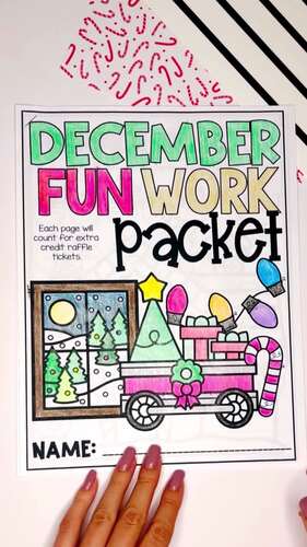 Winter Early Finisher Packet | No Prep DECEMBER | TPT