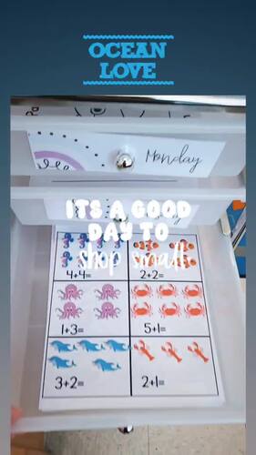 Ocean animals unit- literacy & math skills for preschool, pre-k ...