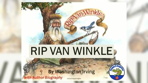 Rip Van Winkle PowerPoint - Questions, Writing Prompts, and Author ...