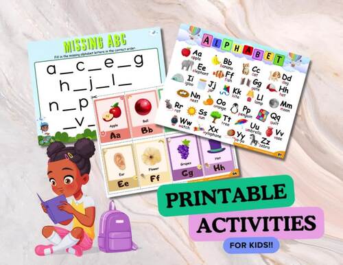 Kindergarten ABC's Colorful Pack | Learn The Letters |Fill in the ...