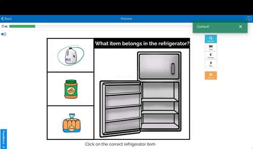Life Skills Boom Cards™ Where Does the Food Items Belong? | TpT