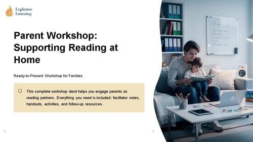 Parent Workshop Deck: Supporting Reading at Home Grades 4-12 PPTX