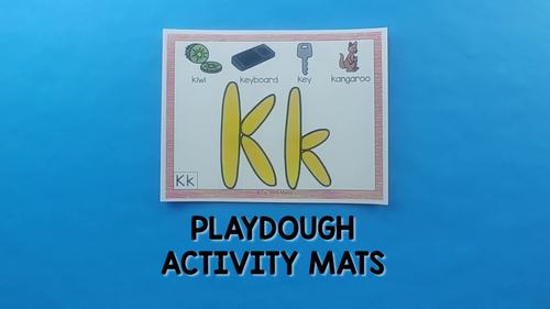 Alphabet Playdough Mats | Letter Alphabet Play Dough Centers & Fine ...
