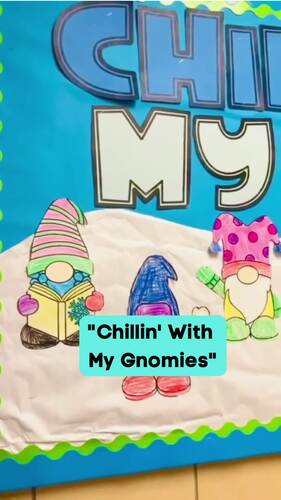 January Family Homework Winter Bulletin Board Chillin' With My Gnomies