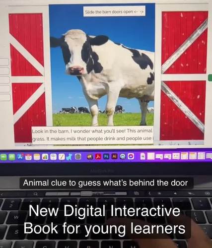 Real Photo BOOM Book I Wonder What You'll See! FARM by Panda Speech