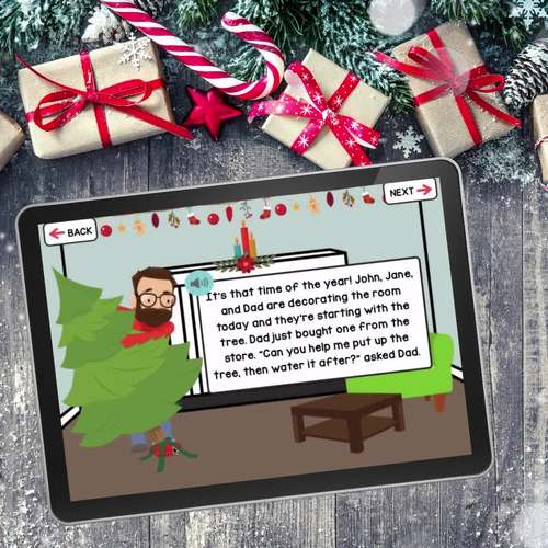 Christmas Interactive Stories | Listening & Reading Comprehension Boom ...