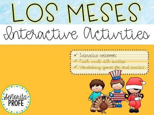 Los meses del año / Spanish Months of the Year by Senorita Profe