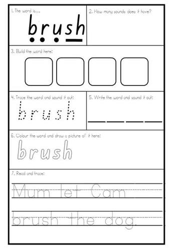 Phonics Worksheets Units 11-16 BUNDLE by Miss Carlee | TpT