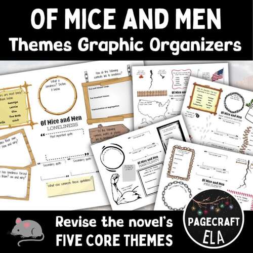 Of Mice and Men Thematic Graphic Organizers for Close Reading and Analysis
