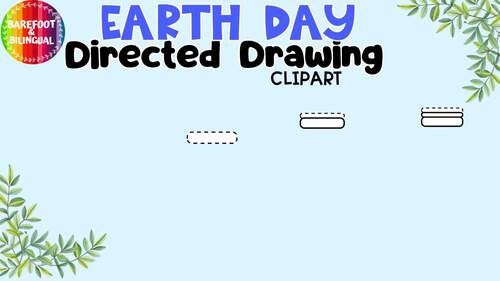 Earth Day Directed Drawing Clipart | Step-by-Step Earth Day Clip Art