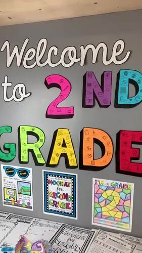 Welcome to 2nd Grade First Week of School Activities Bulletin Board ...